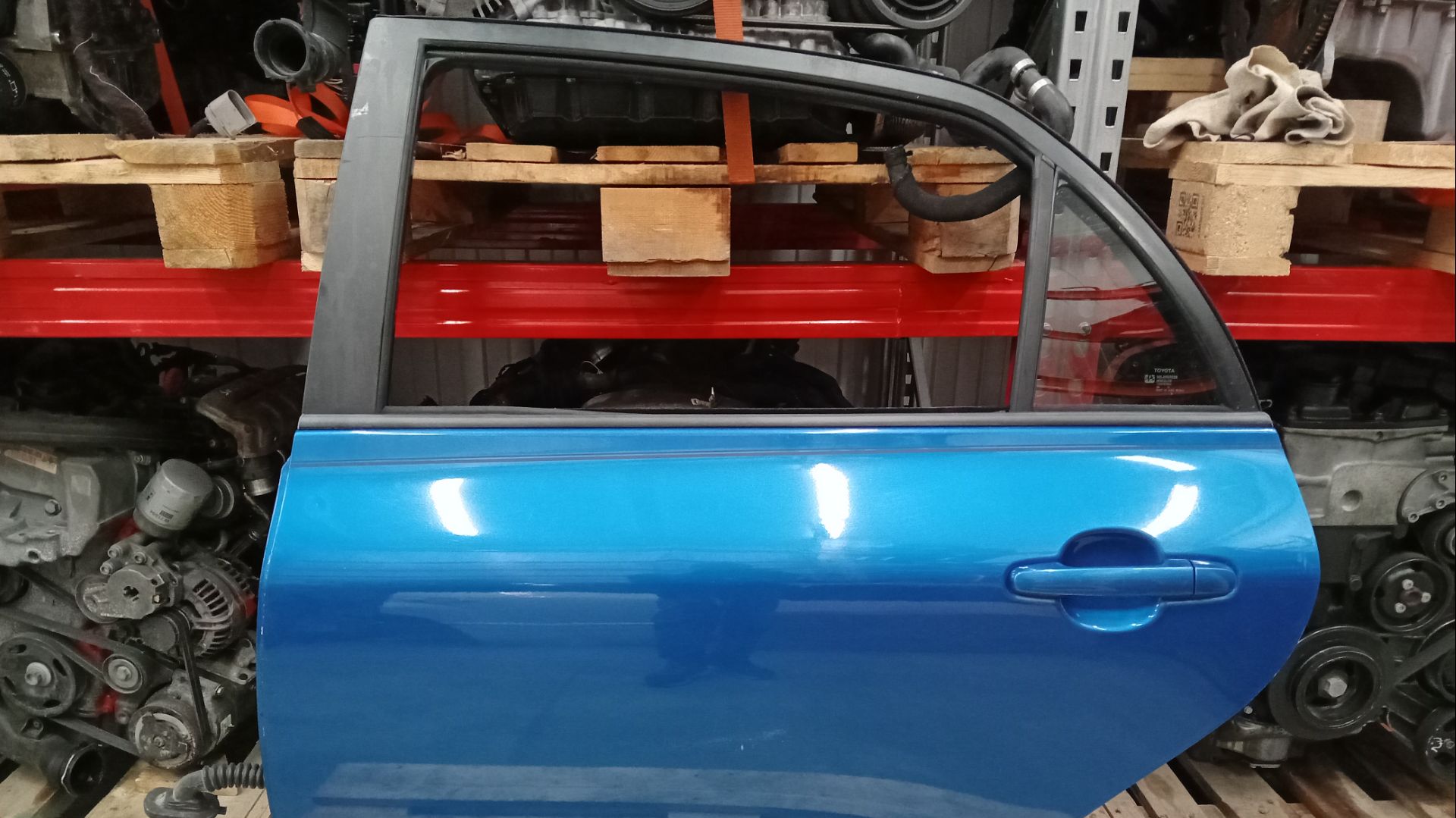 DZL00011 - Левая задняя дверь Toyota Corolla E150 - цвет Синий, Голубой