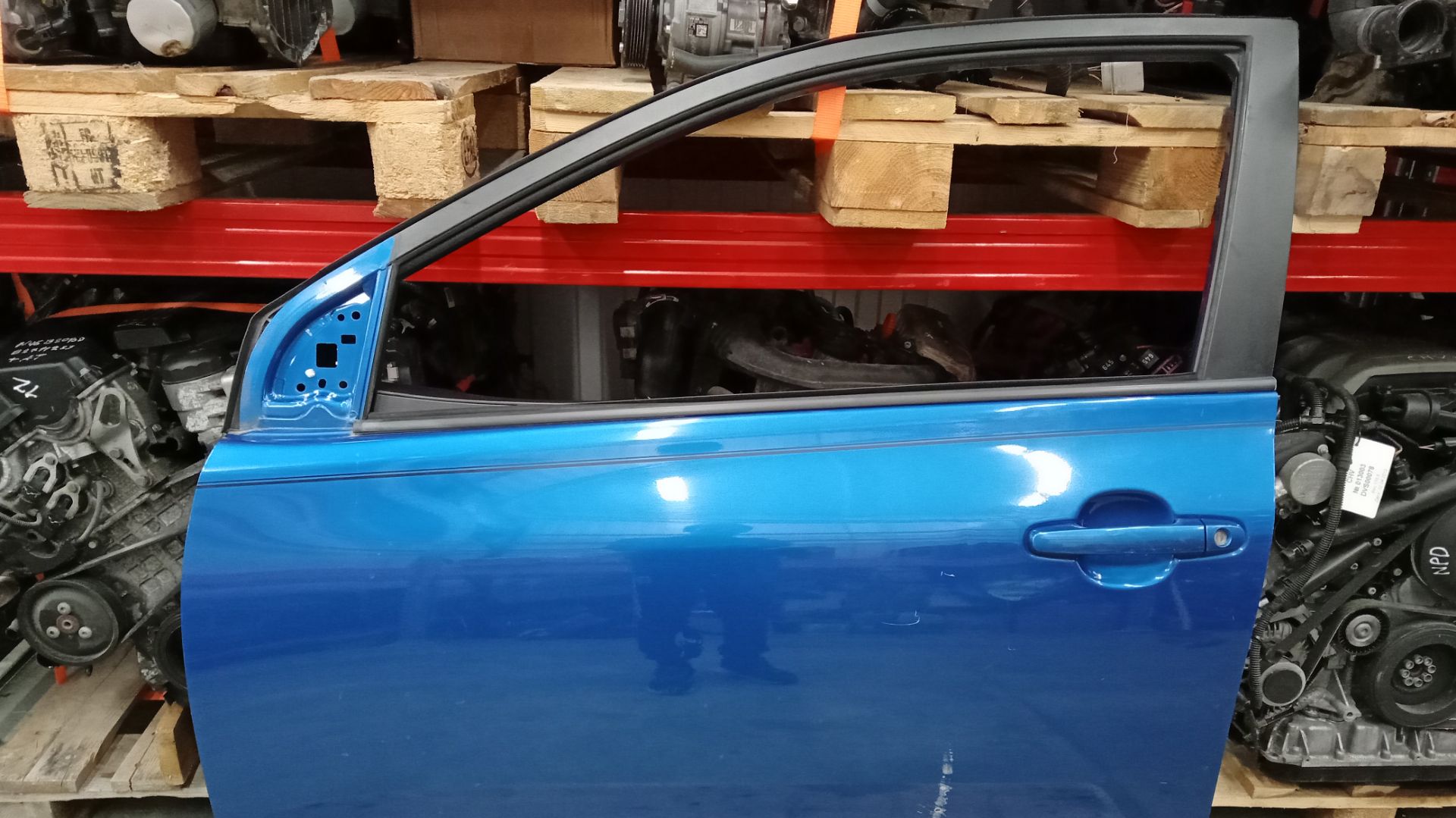 DPL00008 - Левая передняя дверь Toyota Corolla E150 - цвет Синий, Голубой