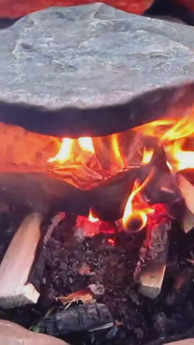 ЕДА ВЫЖИВАЛЬЩИКА.  РОЛЫ ИЗ НАЛИМА В ОСИНОВОЙ КОРЕ НА КАМНЕ