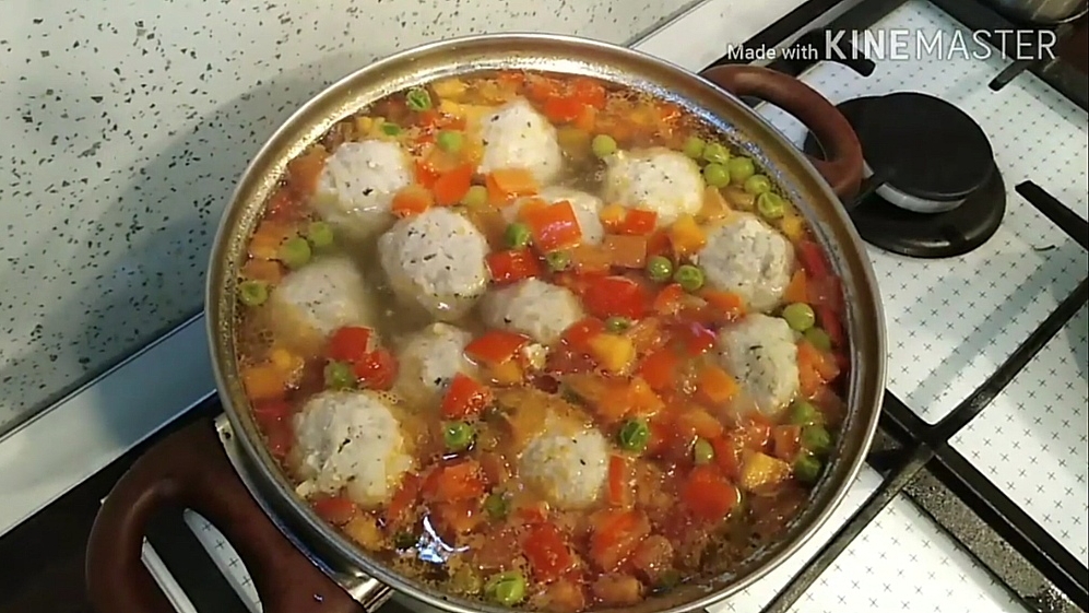 🔴 ОВОЩНОЙ СУП С ФРИКАДЕЛЬКАМИ. Лёгкий и Ароматный! /рецепты На глазок/