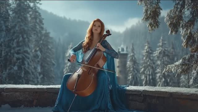 Насладитесь спокойствием и расслабляющей игрой на виолончели и скрипке зимними вечерами