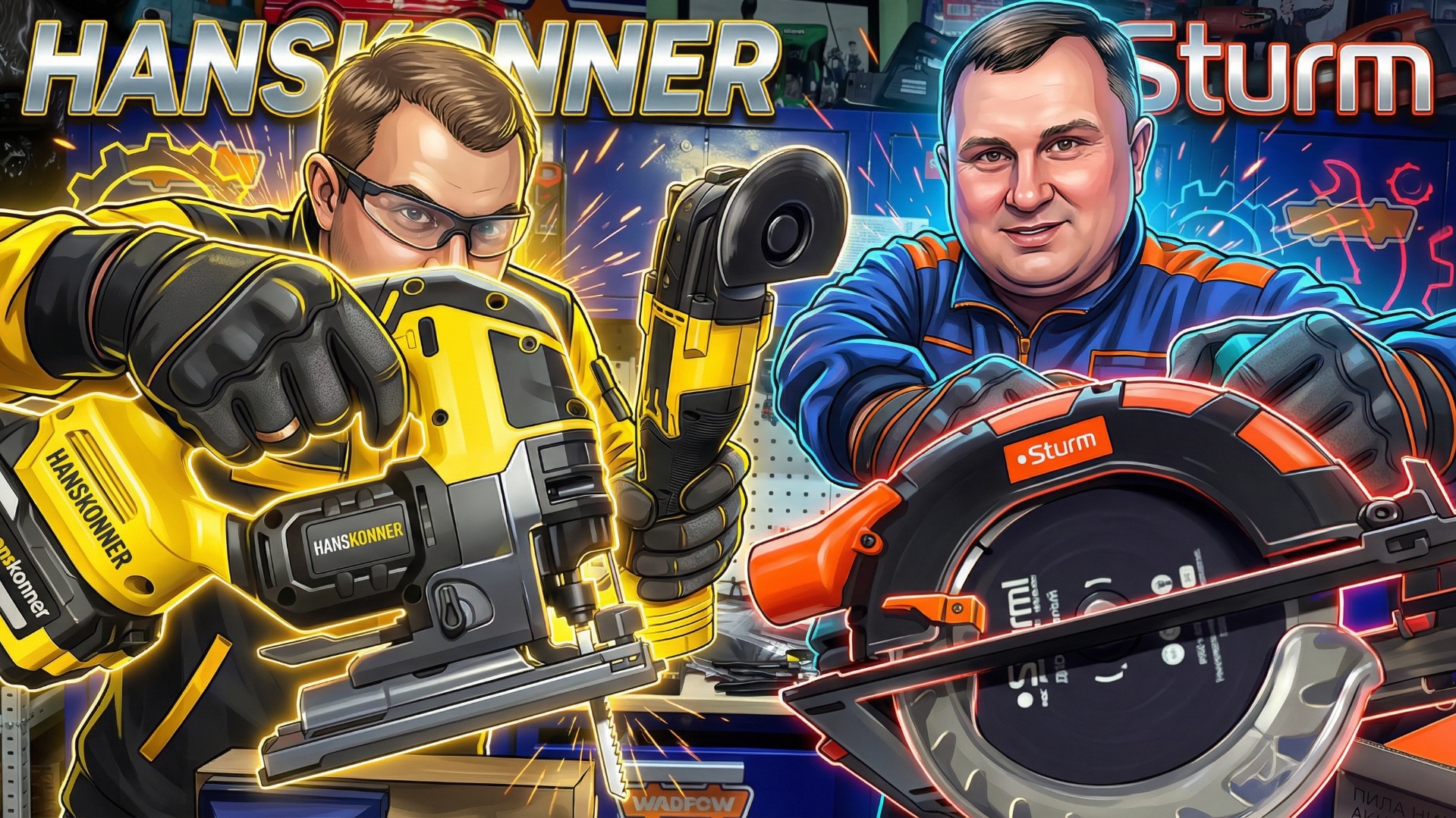 Реноватор, циркулярка и лобзик. Hanskonner & Sturm