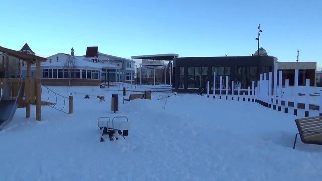 Сквер «Северное сияние» Югорск. 26_ноября 2025 год