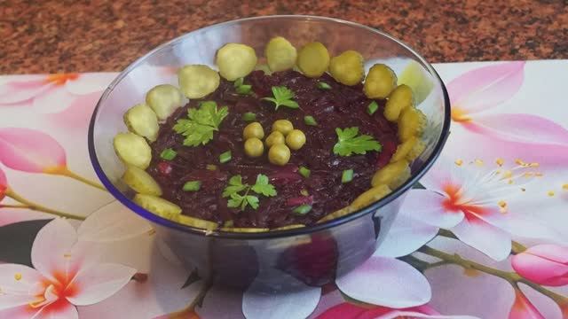 Салат из свеклы « Школьный» 🫜 Вкусно и полезно! / Тех карта