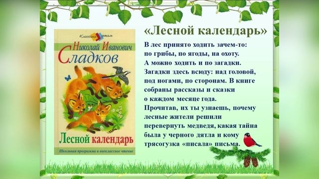 Лесные тайнички Николая Сладкова