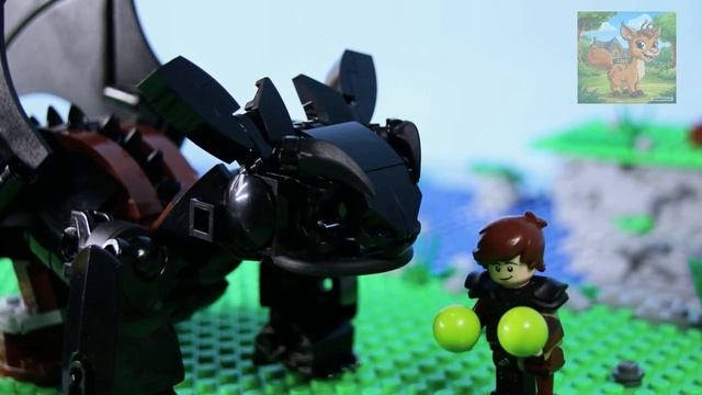 Как приручить своего дракона Lego Stop Motion анимация