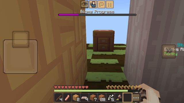 Играю в манкрафт 😯 но 1 блоке