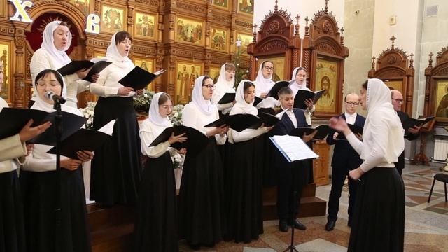 Слава в вышних Богу пойте небеса! Хор певчих Свято-Елизаветинского храма.