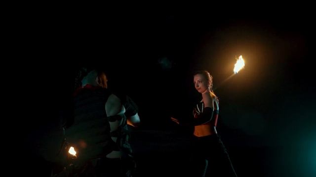 Файршоу на карьере 2