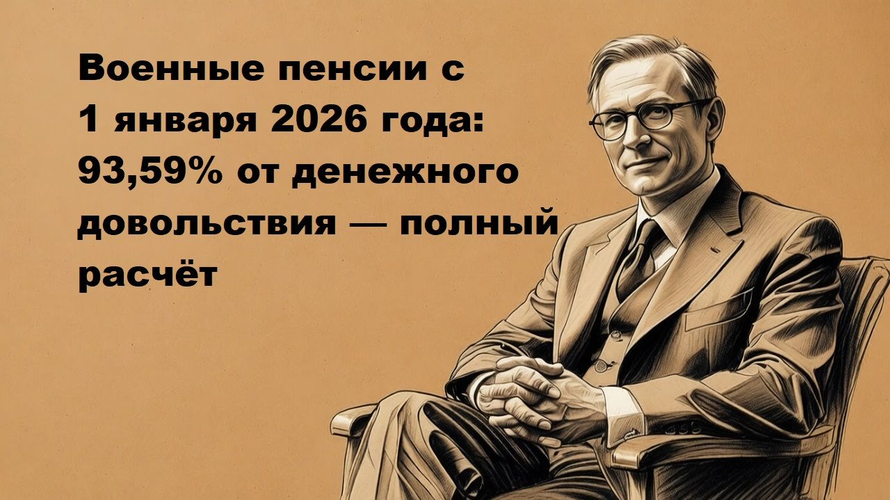 Повышение военных пенсий в январе 2026 года