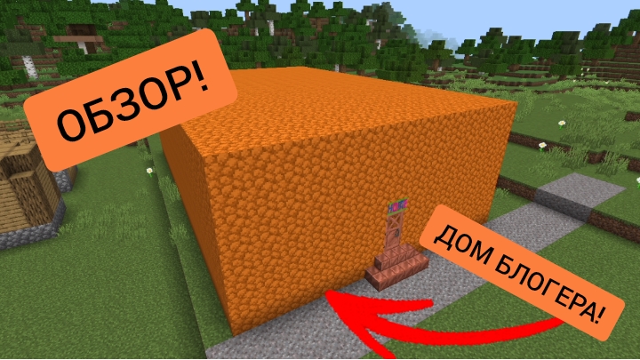 Обзор на дом блогера в minecraft | ДимА4 minecraft!