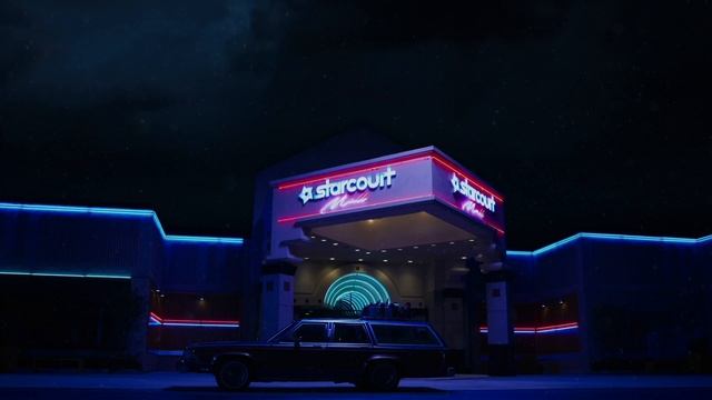 Тихая гроза возле Starcourt в сериале «Очень странные дела — Stranger Things». [4К]