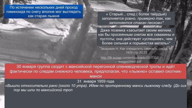 5. Гибель группы Дятлова и снежный человек. Версия. Часть первая ОТСТУПЛЕНИЕ