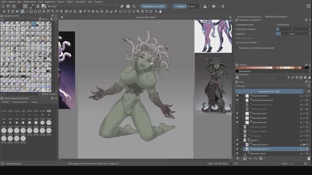 Рисунок в krita для 3D модели