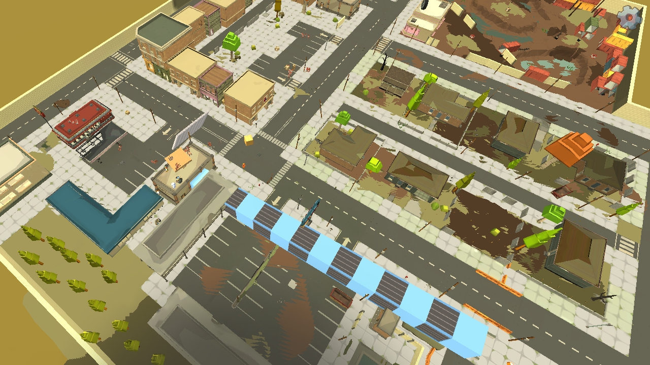 крушение башни с видом на небо в чикен гане