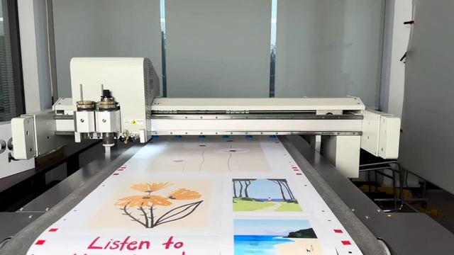 Супердлинный узор непрерывной резки на цифровом режущем плоттереTPS