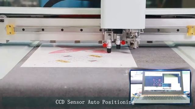 0604 резка картонных коробок с CCD камерой