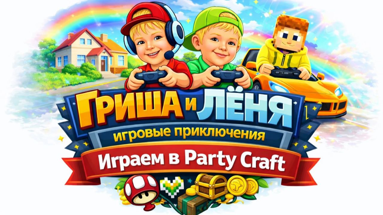 Играем с Лёней в Школьная вечеринка крафт Часть 1/ Гриша и Лёня: игровые приключения
