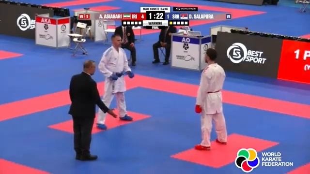Кумитэ A. Asiabari (Иран) – D. Salapura (Сербия)