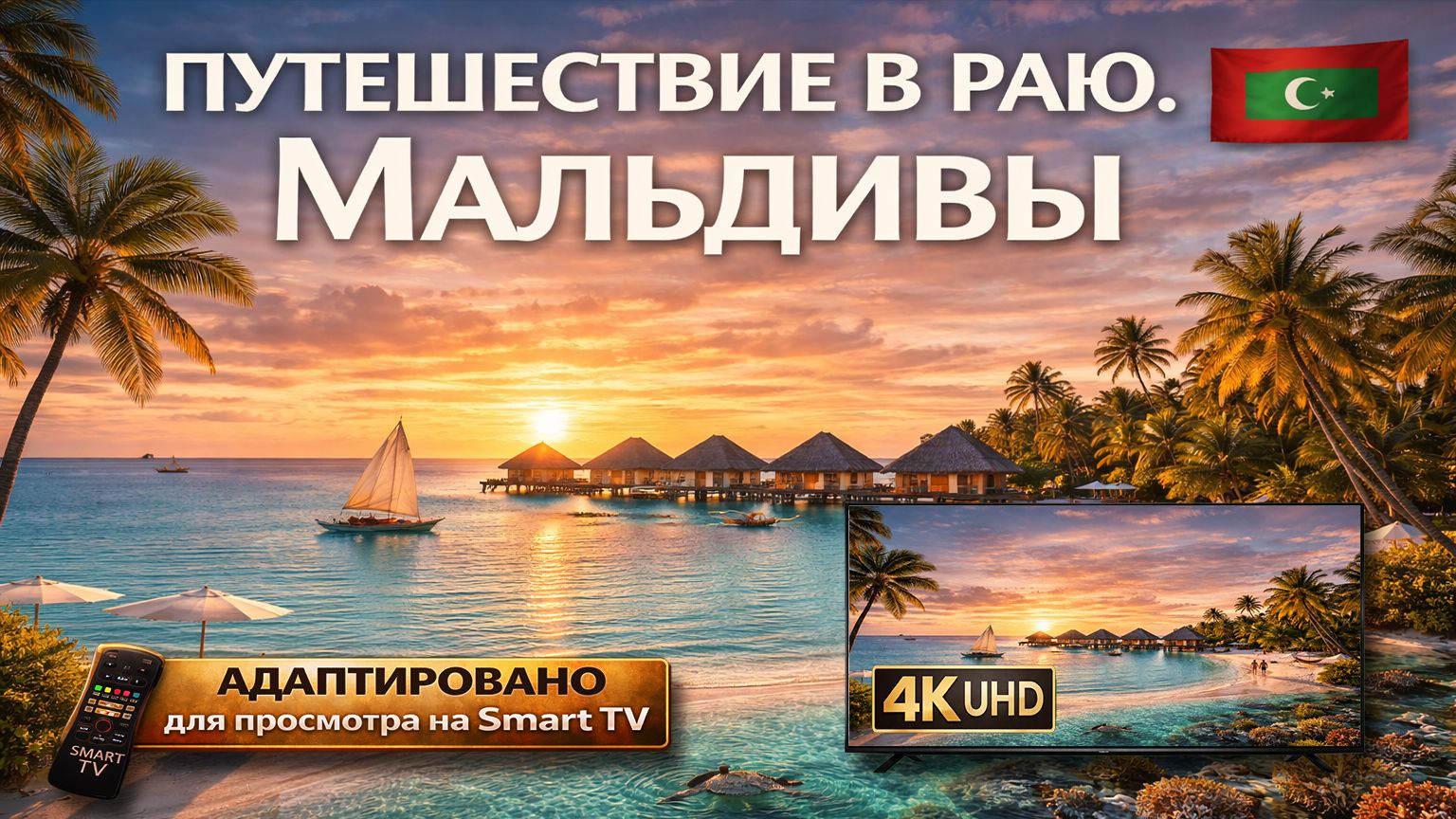 Путешествие в раю. Мальдивы | Видео в 4К (UHD)