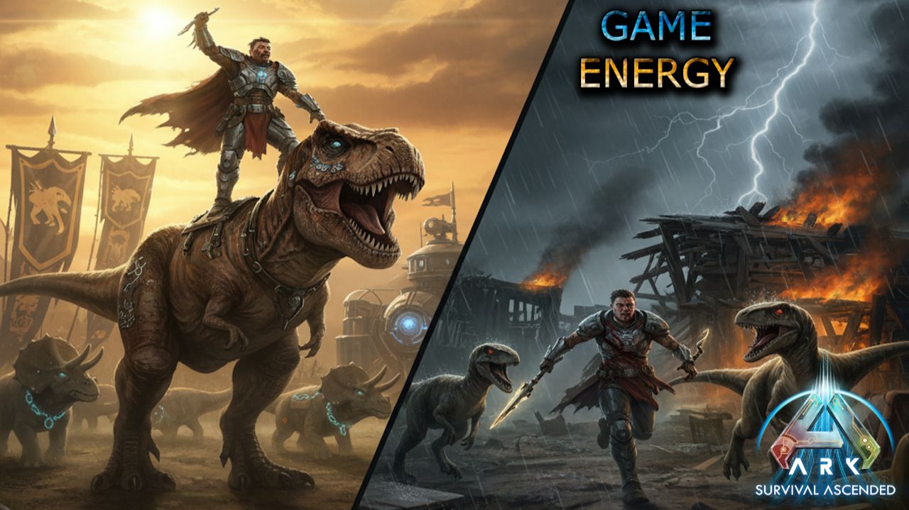 "Взлеты и падения". Часть первая. ARK ascended. 4-ый день. Седьмой сезон. Lost colony. #GAME ENERGY