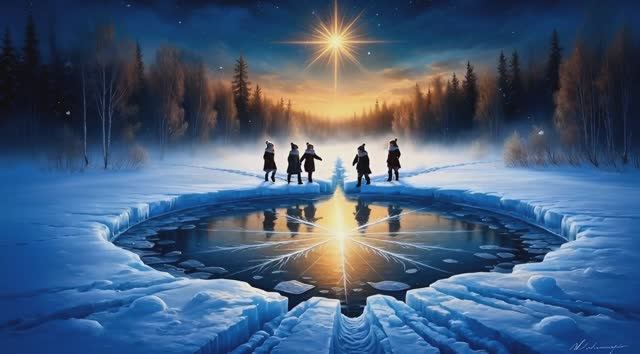 Крещенское сияние ✨ Свет в твоей душе #NatalitaSongs #АвторскаяПесня #МузыкаSunoAl #ВидеоИИ