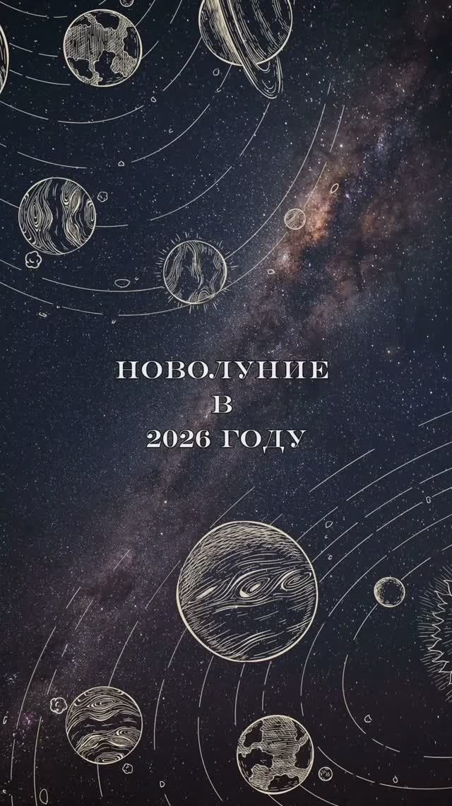 Новолуние в 2026 году