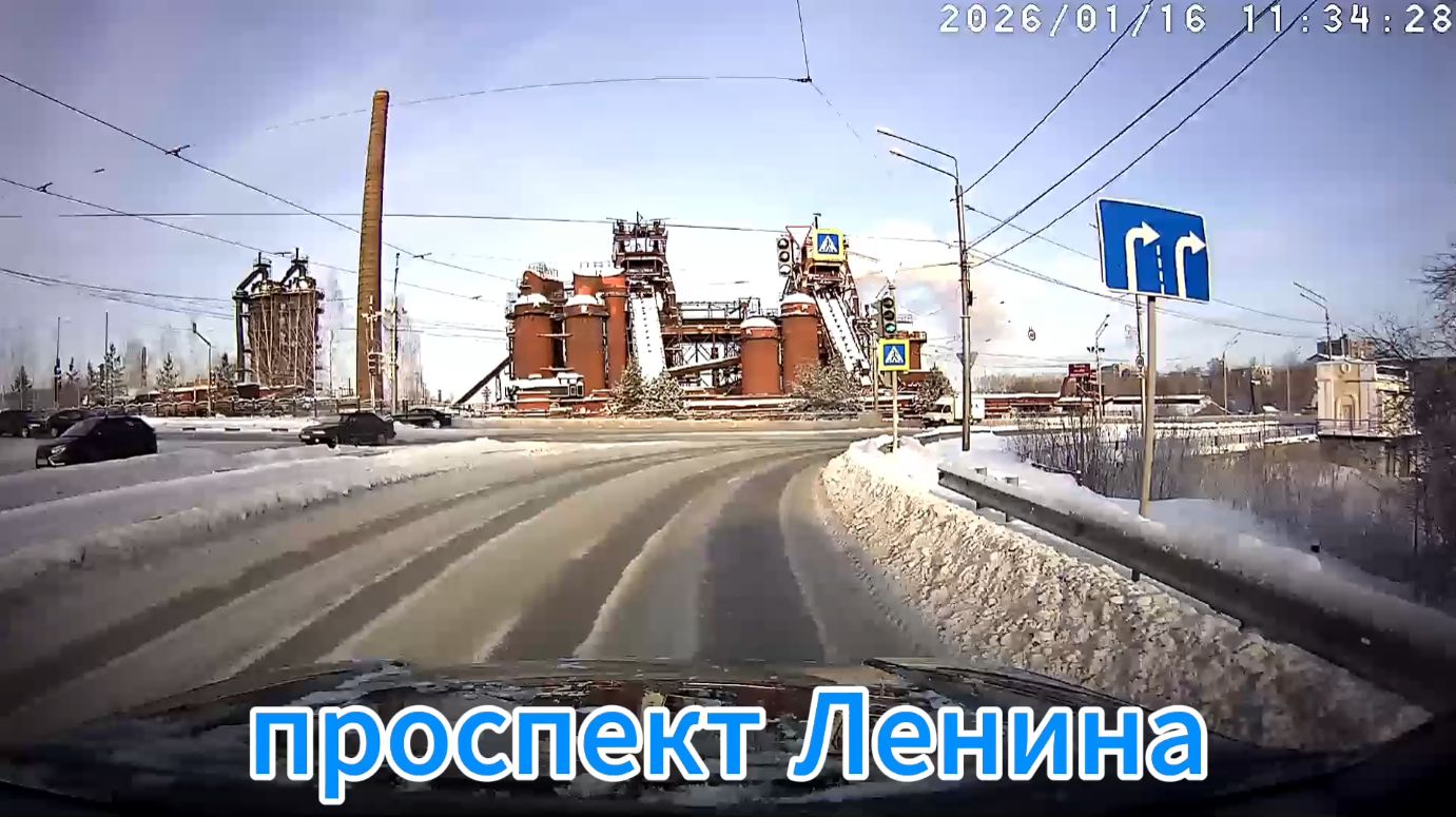 пр-кт Ленина из окна авто Нижний Тагил