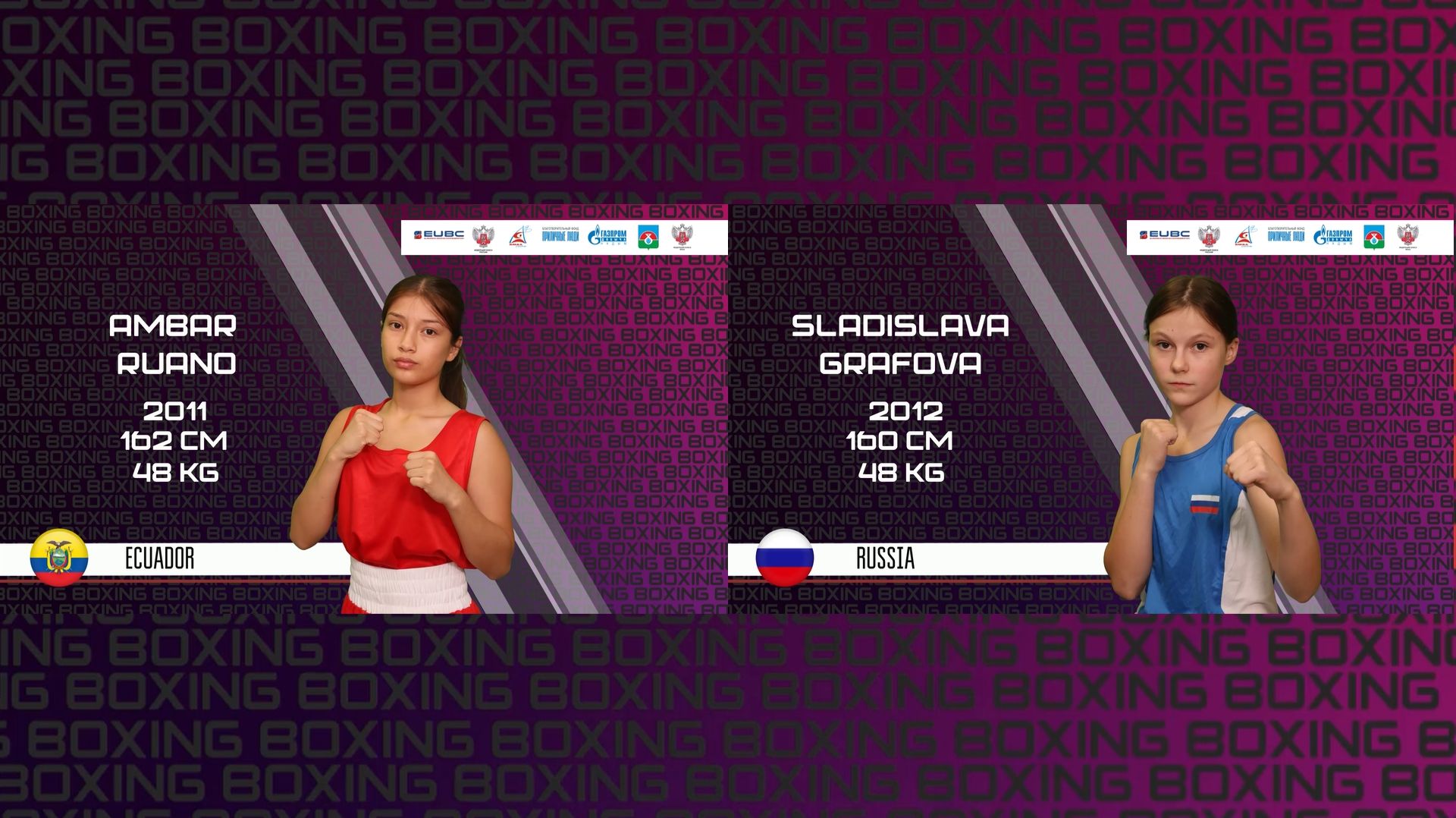 Preliminary fights. Ambar Ruano vs Sladislava Grafova