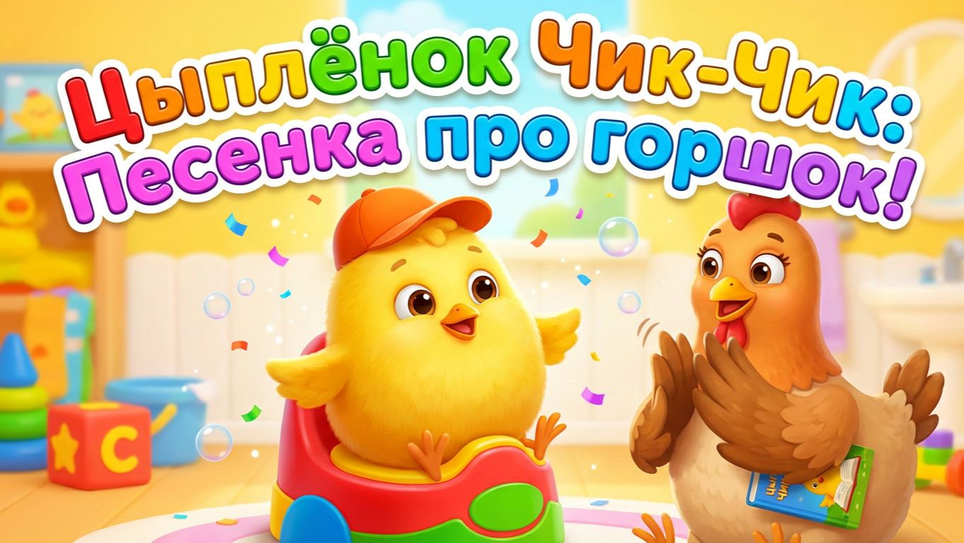 Песенка про ГОРШОК 🚽 Как приучить ребенка к горшку? Мультик Цыпленок Чик-Чик