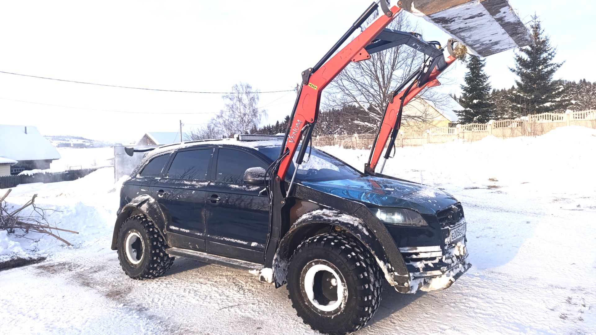 Погрузчик из Ауди Q7 с мотором Мерседес S500