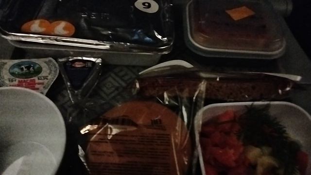 Питание на борту авиакомпании Аэрофлот на рейсе Москва-Шанхай