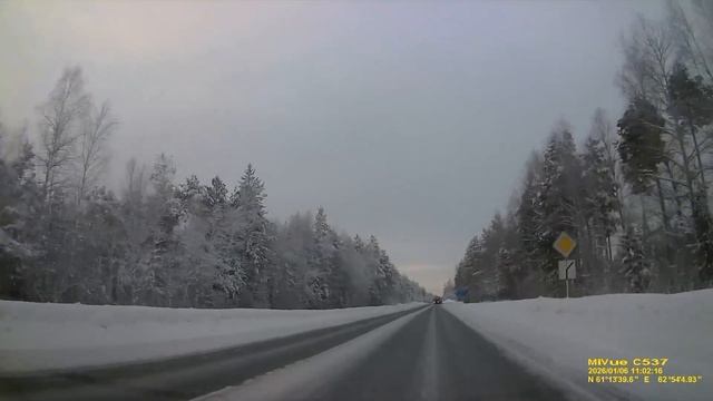 Трасса Югорск | Малиновский ХМАО. 6 января 2026 год