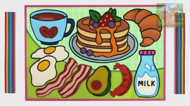 Рисование блинов из желе, видео для решения кулинарных задач