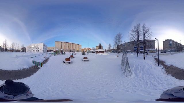 Зимняя прогулка 360 по городу Кирс. Видео Денис Логиновский