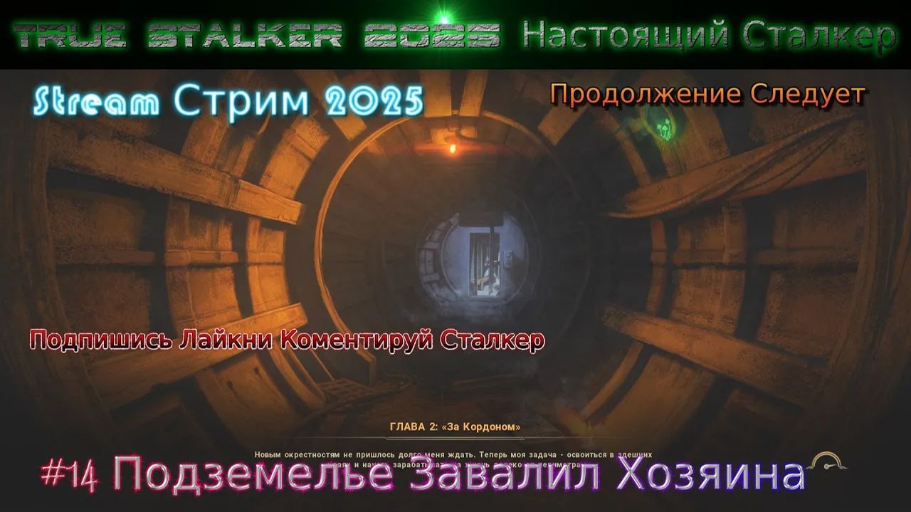 True Stalker 2025 Настоящий Сталкер Stream Стрим Полное Прохождение #13 Подземелье Завалил Хозяина