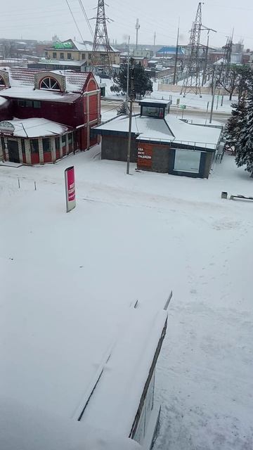 16.91.2026. Снегопад в Ейске.