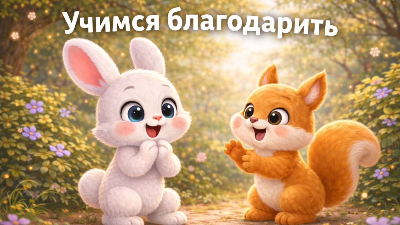 Зайчик учиться  благодарить. 9 серия Детский мультик
