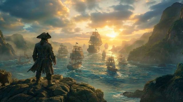 Пиратское королевство - Расслабляющая музыка и атмосфера пиратской бухты, фоновая музыка