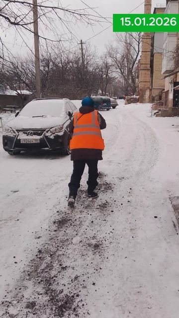Уборка снега в ДНР