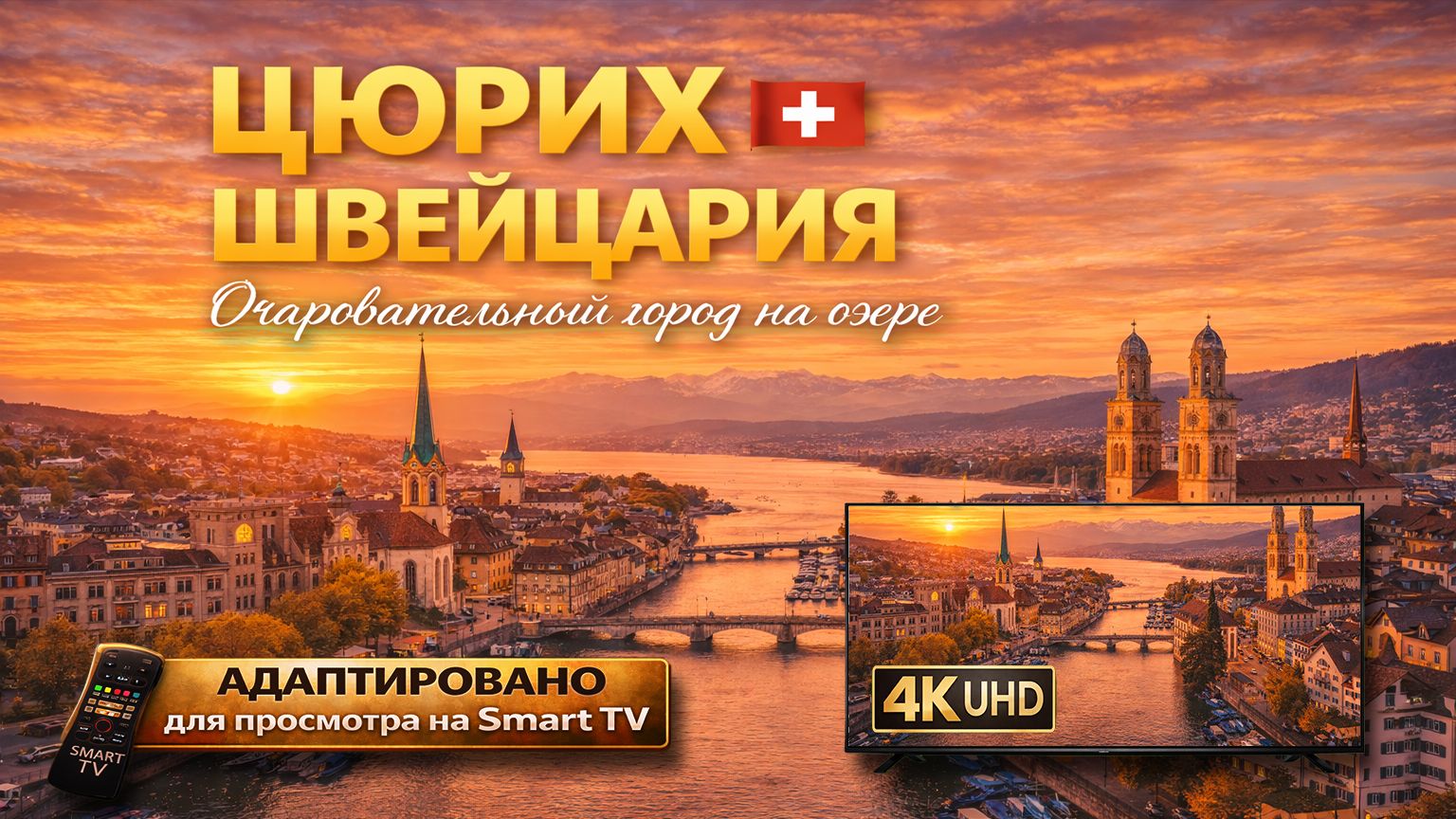 Цюрих.  Швейцария |Видео 4K (UHD)