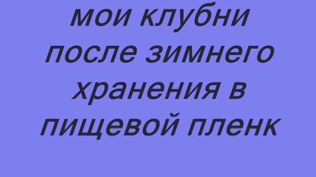хранение клубней георгин в пищевой пленке