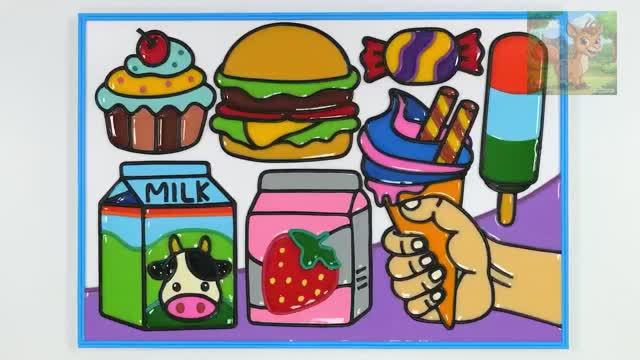 Фруктовое молоко, удобные закуски, желе для раскрашивания и росписи - кулинарный конкурс