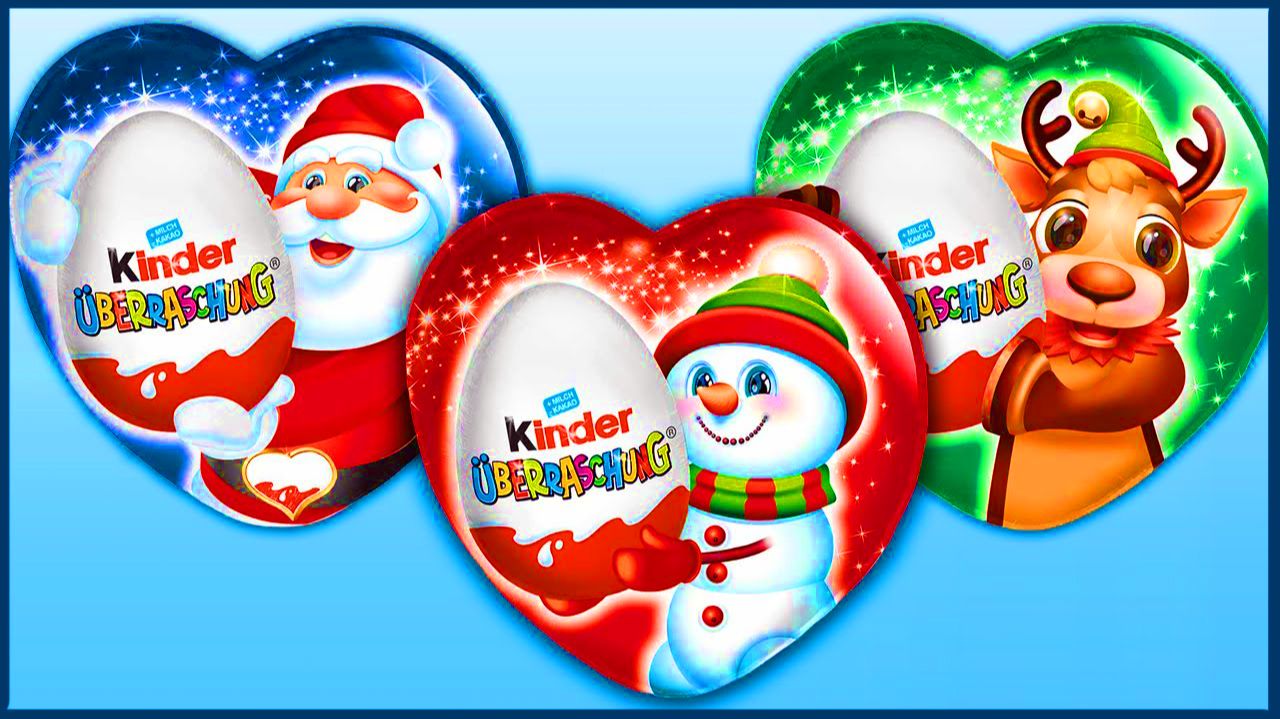 Мультики для детей и малышей про 3 набора Киндер сюрпризов, посмотрим на игрушки. Мультики залипалки