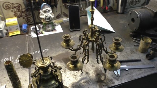 Реставрация старинного подсвечника