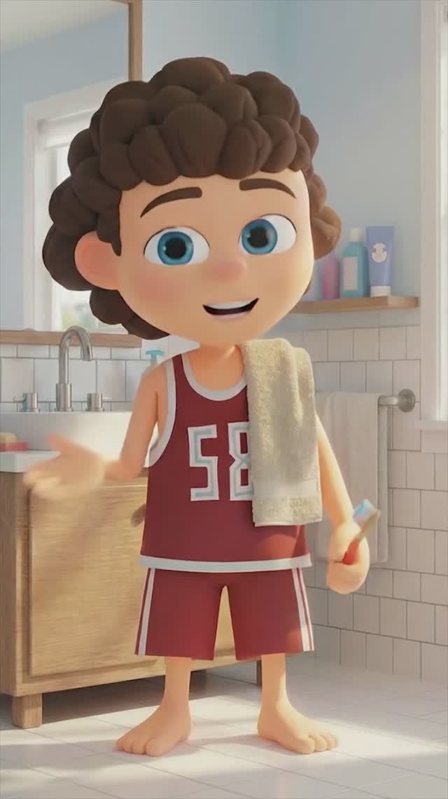 Чистим зубы вместе со Здоровейкой.