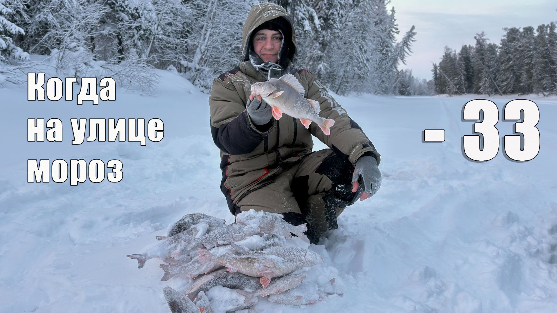 Испытание Етыпуром: Как три рыбака и две мотособаки искали рыбу в –33°C. Зимняя рыбалка 2026.