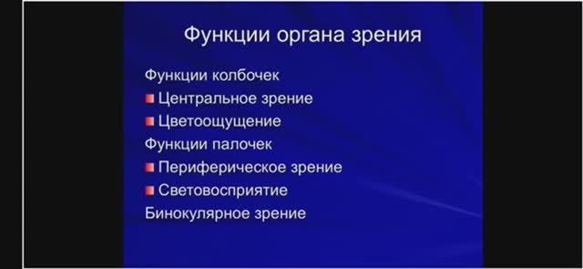 2 ФУНКЦИИ ОРГАНА ЗРЕНИЯ    04  09 2021