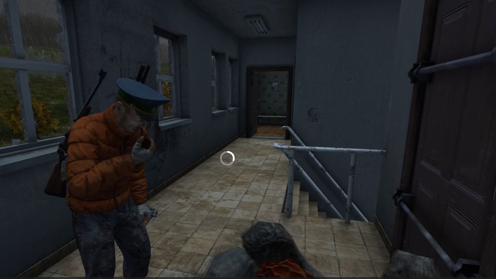 DayZ Спасение тиммейта. Лутаем военку