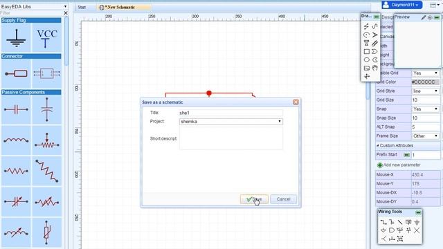 EasyEDA -Создание схем и печатных плат
